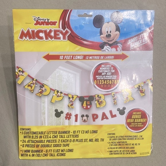 Disney | Party Supplies | Disney Junior Mickey Mouse Jumbo Letter ...